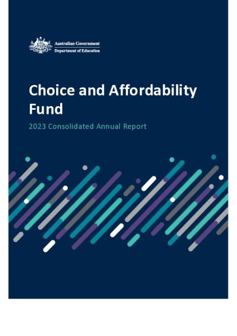 2023 Consolidated CAF Annual Report - Department of Education, Australian Government